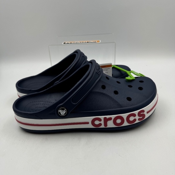 CROCS | Shoes | New Crocs Bayaband Clog Navy Pepper Mens 9 Womens 1 | Poshmark